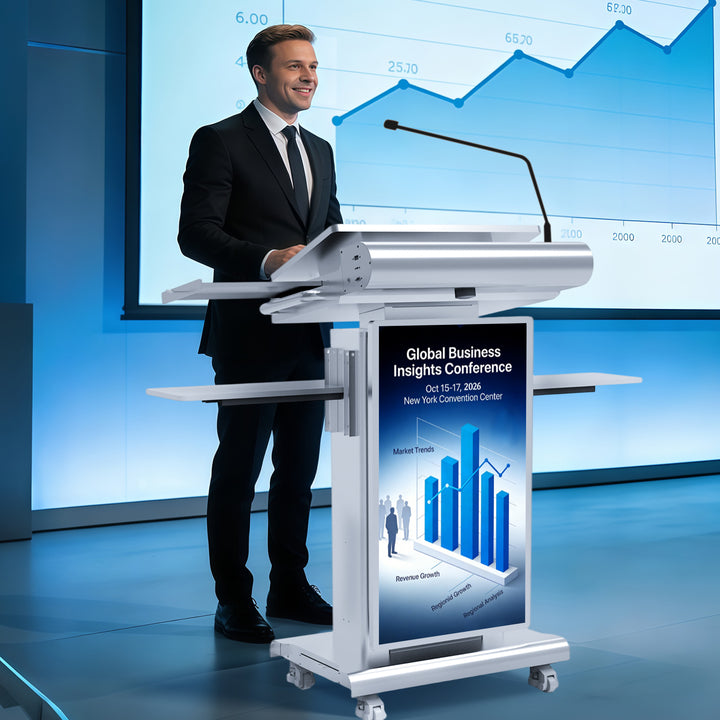 23.8Inch Smart Podium with Built-in PC, Smart Digital Podiums with 32I ...