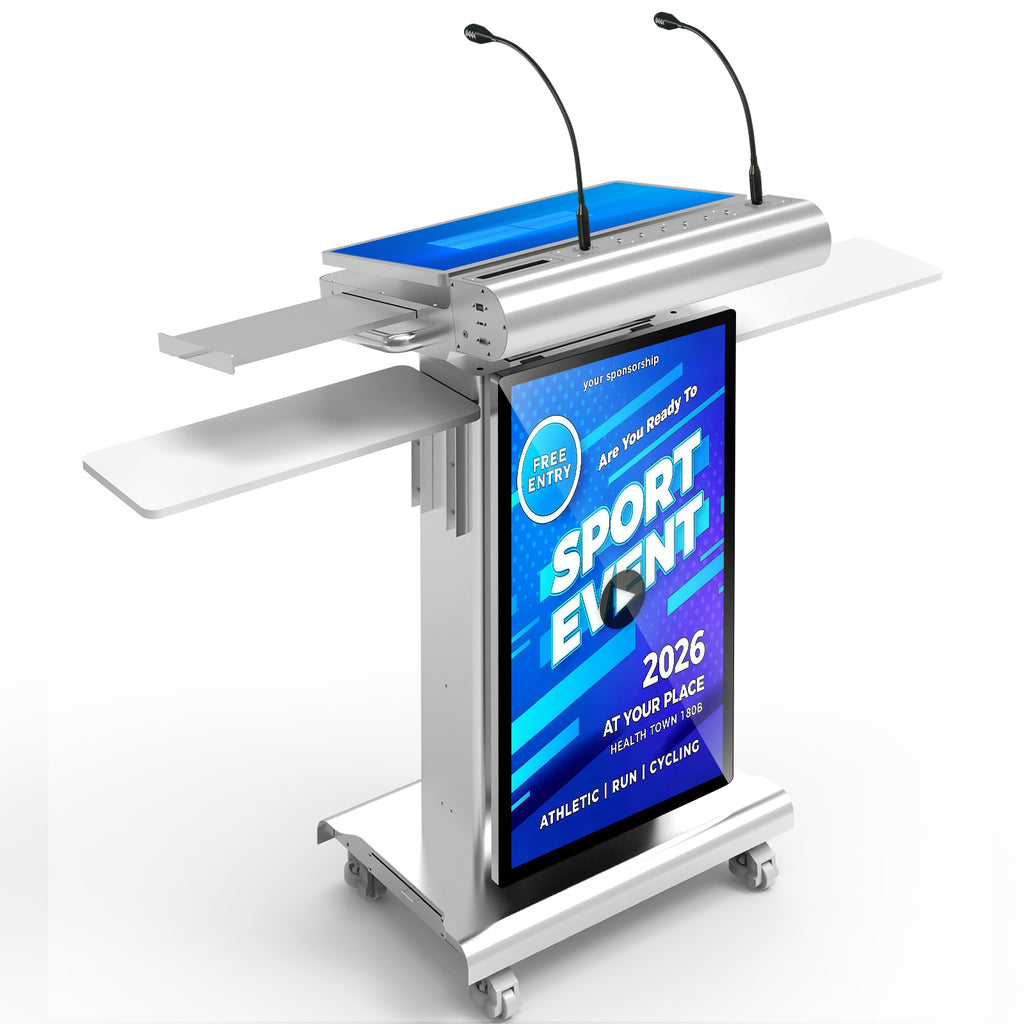 23.8Inch Smart Podium with Built-in PC, Smart Digital Podiums with 32I ...