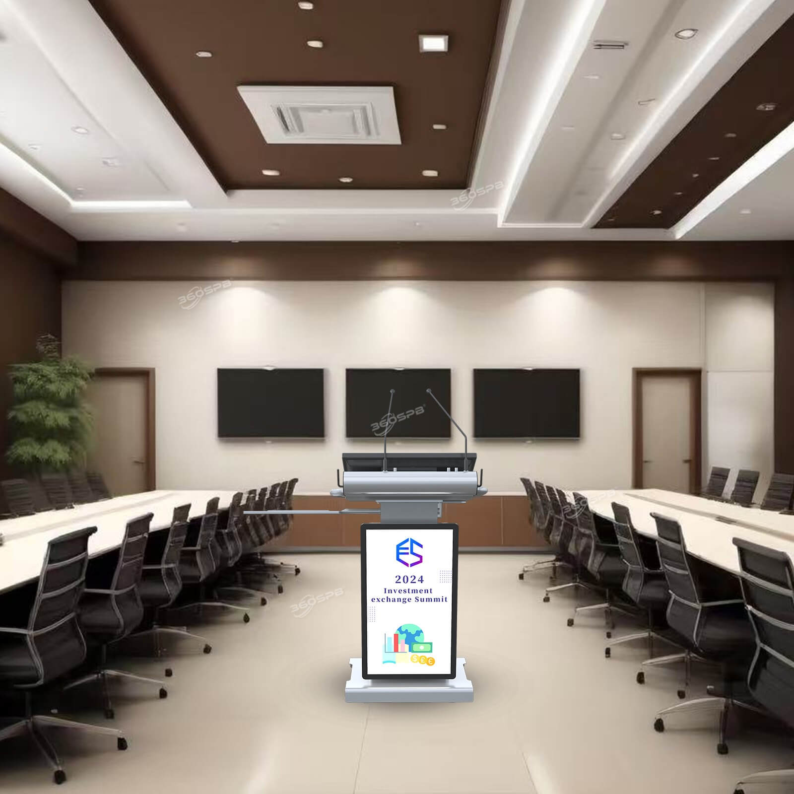 Smart Digital Podium 24"+32" LCD Touch Screen | 360SPB®