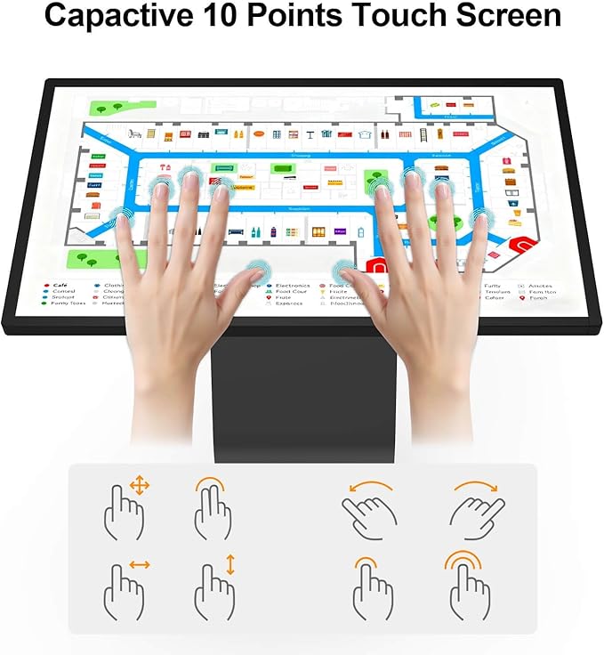 32 inch Black Touch Screen Kiosk, Windows11 System(8+128g) | 360SPB®