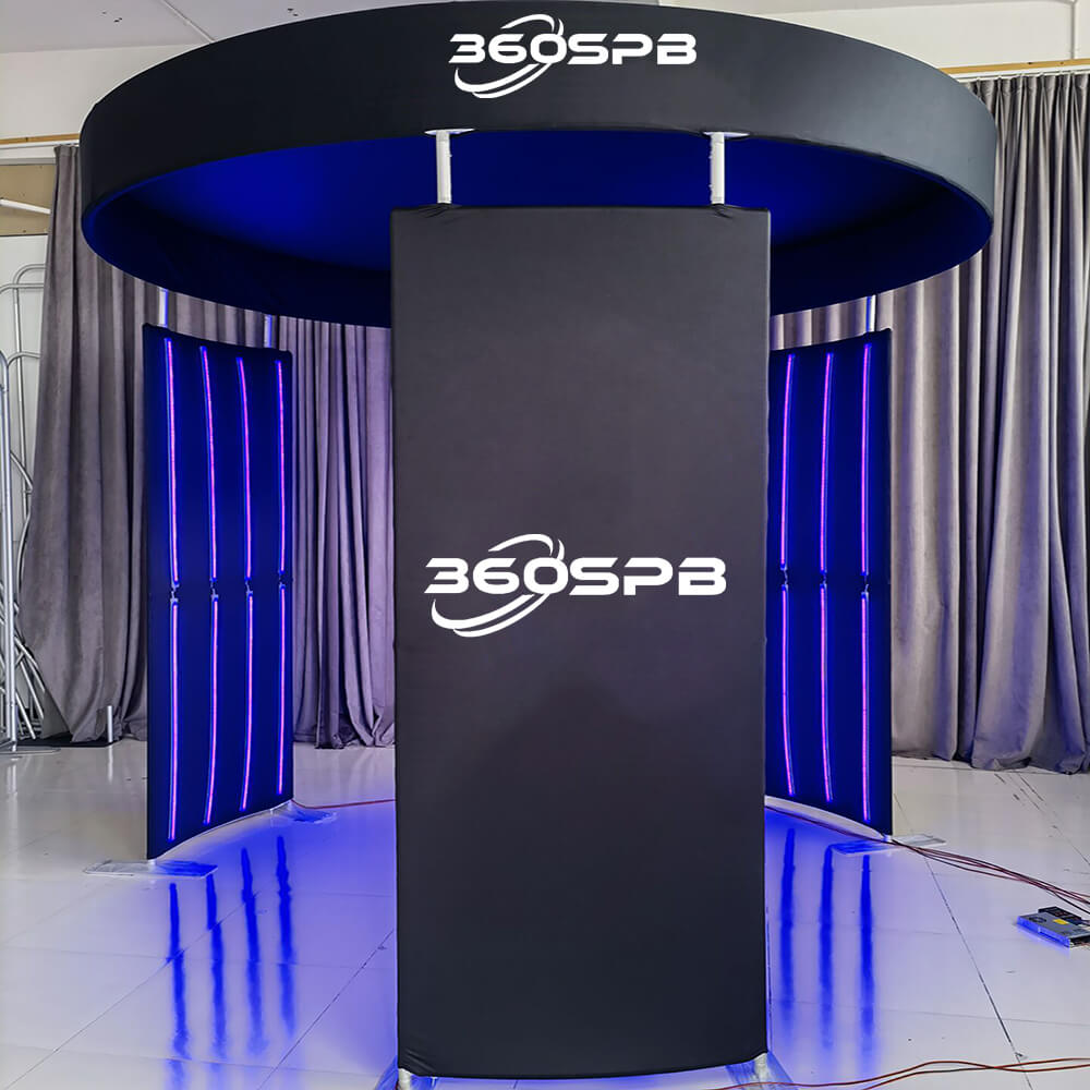360SPB RBE5 Round led backdrop 360 Photo Booth Enclosure- 360 Photo ...