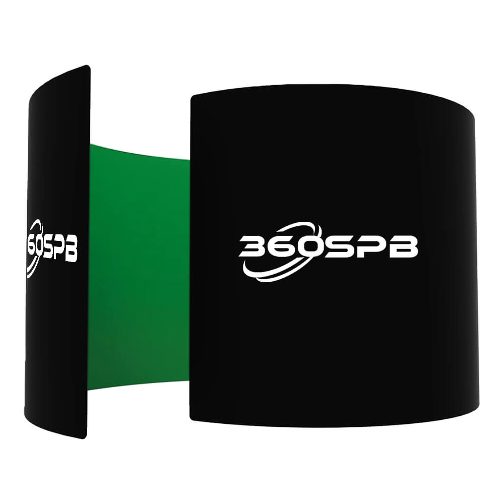 360SPB SGPE5 Spiral Green Screen Photo Booth Backdrop | Green Screen P